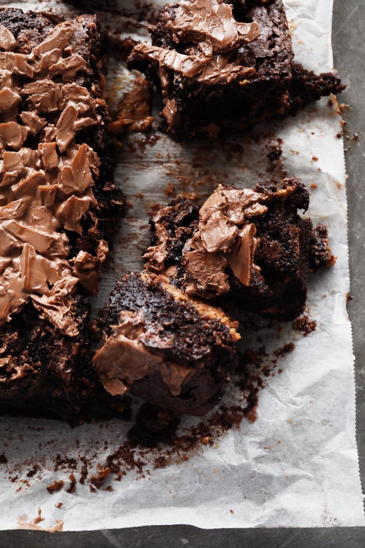 Nutella brownies - Nem nutella brownie med 3 ingredienser
