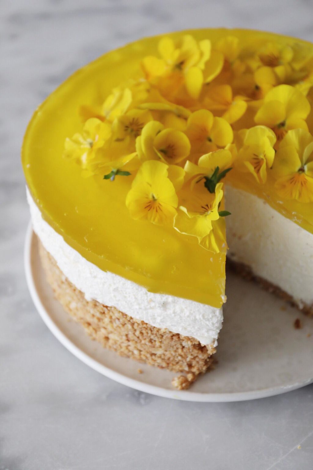Citron cheesecake - Opskrift på den bedste cheesecake med citron
