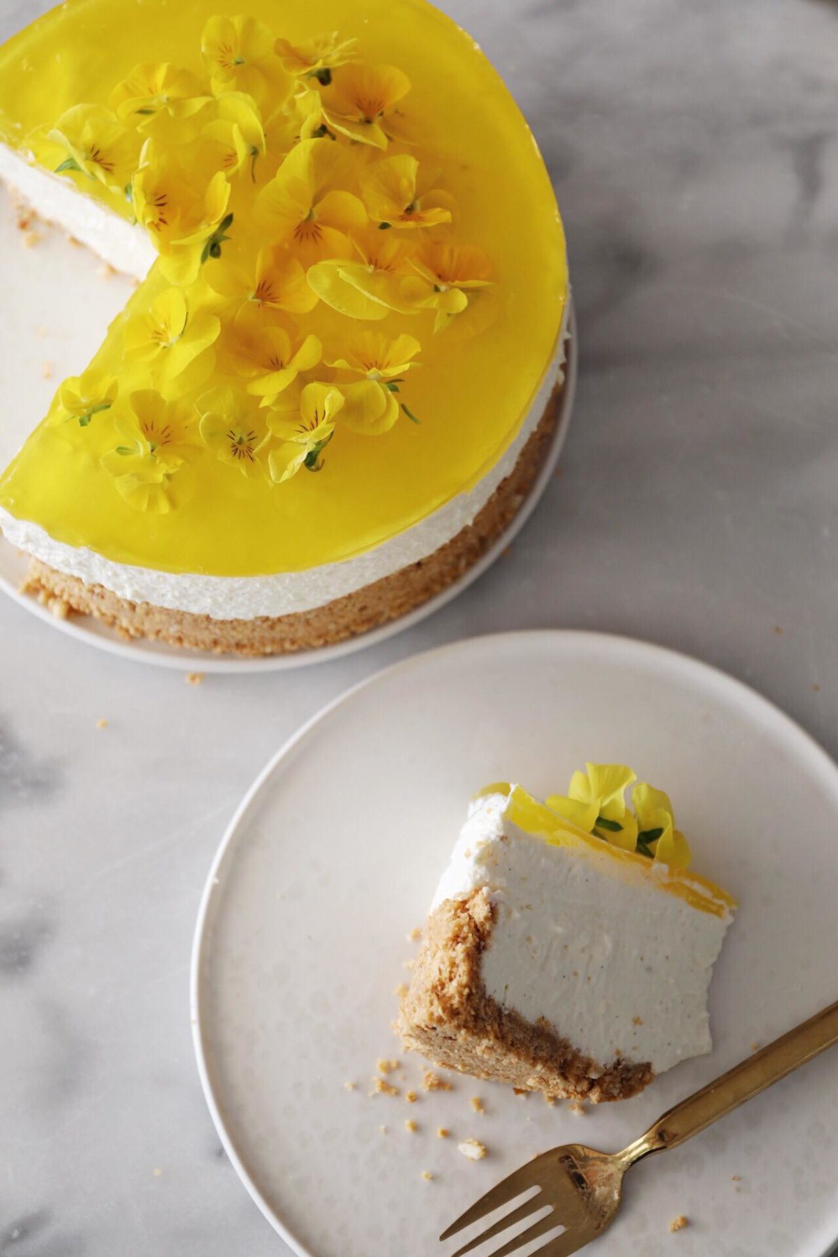 Citron cheesecake - Opskrift på den bedste cheesecake med citron