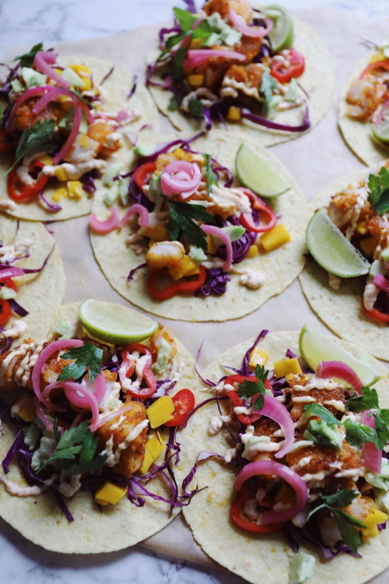 Fish tacos - Opskrift på lækre fish tacos med sprødt og krydret torsk