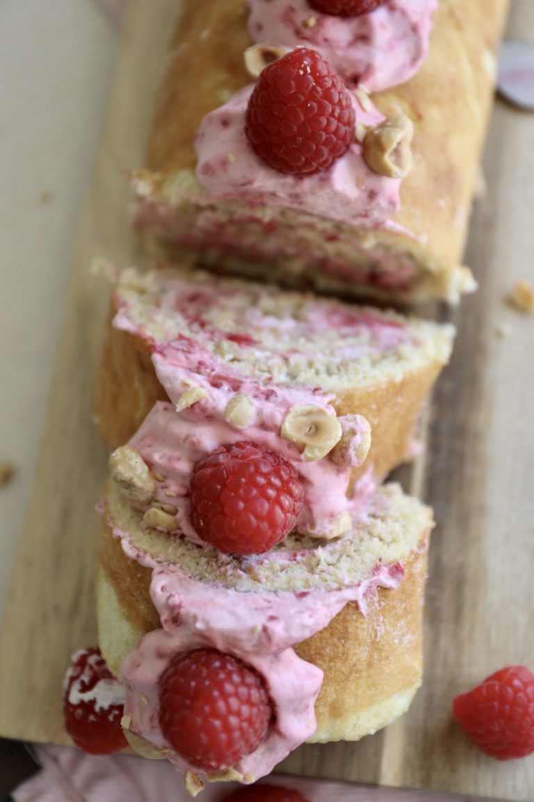 Hindbærroulade - Opskrift på den bedste roulade med hindbær