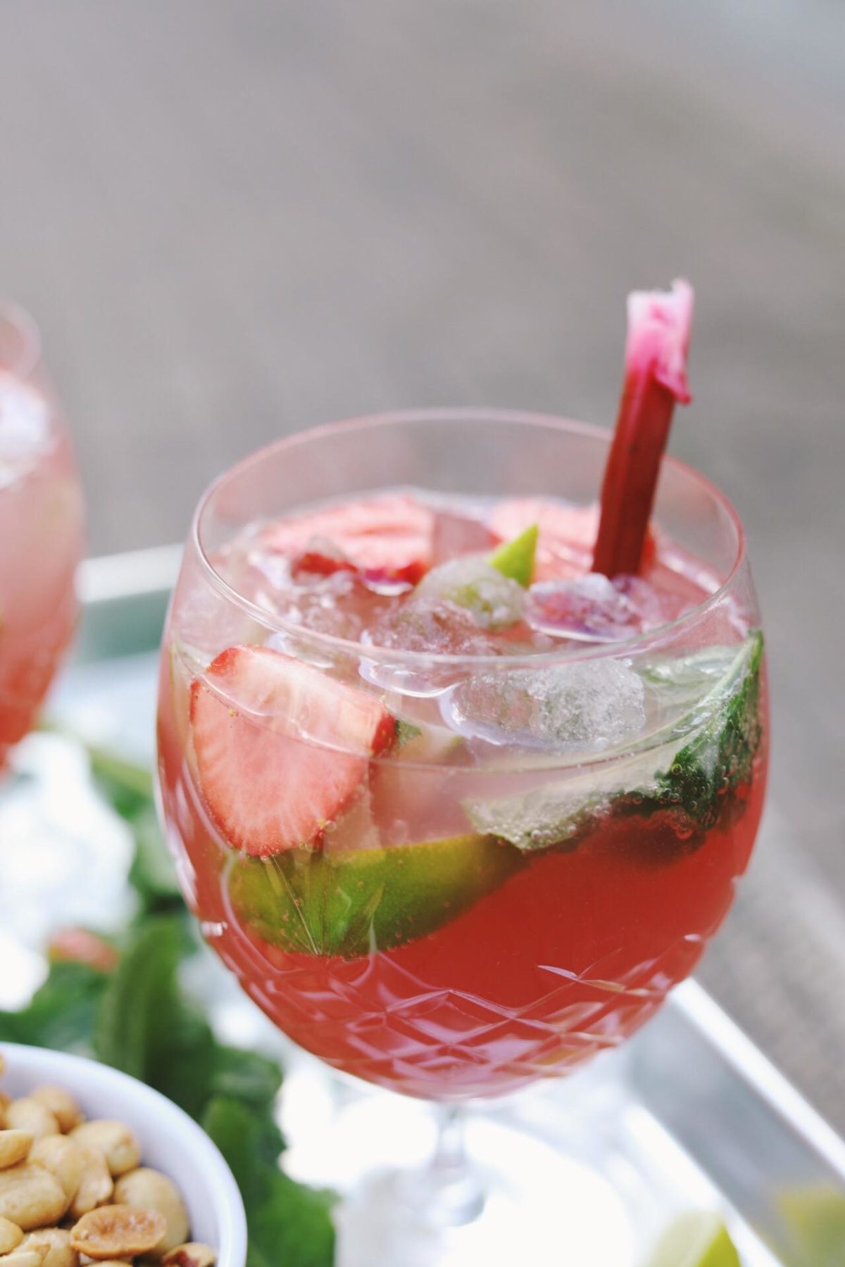 Velkomstdrink med rabarber - Velkomstdrink til mange