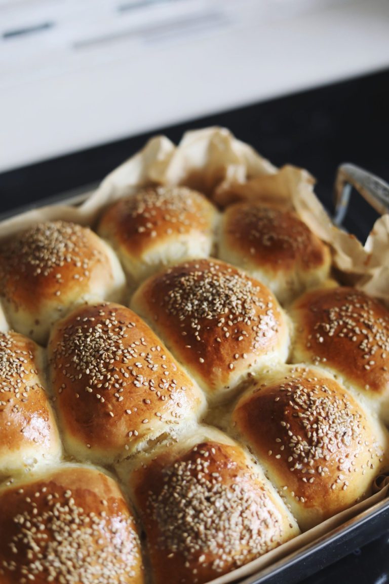 Pull apart burgerboller - Opskrift på bløde burgerboller