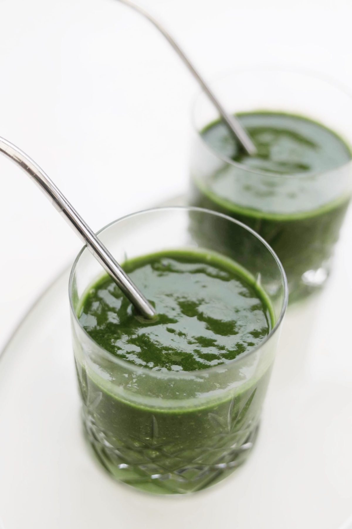 Sund grøn smoothie - Opskrift på sund grøn smoothie med spinat