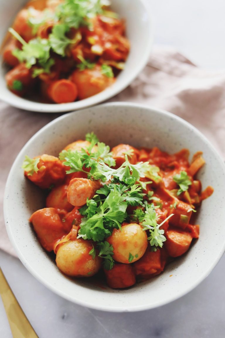 Boller i karry - Opskrift på nem og lækker boller i karry ret