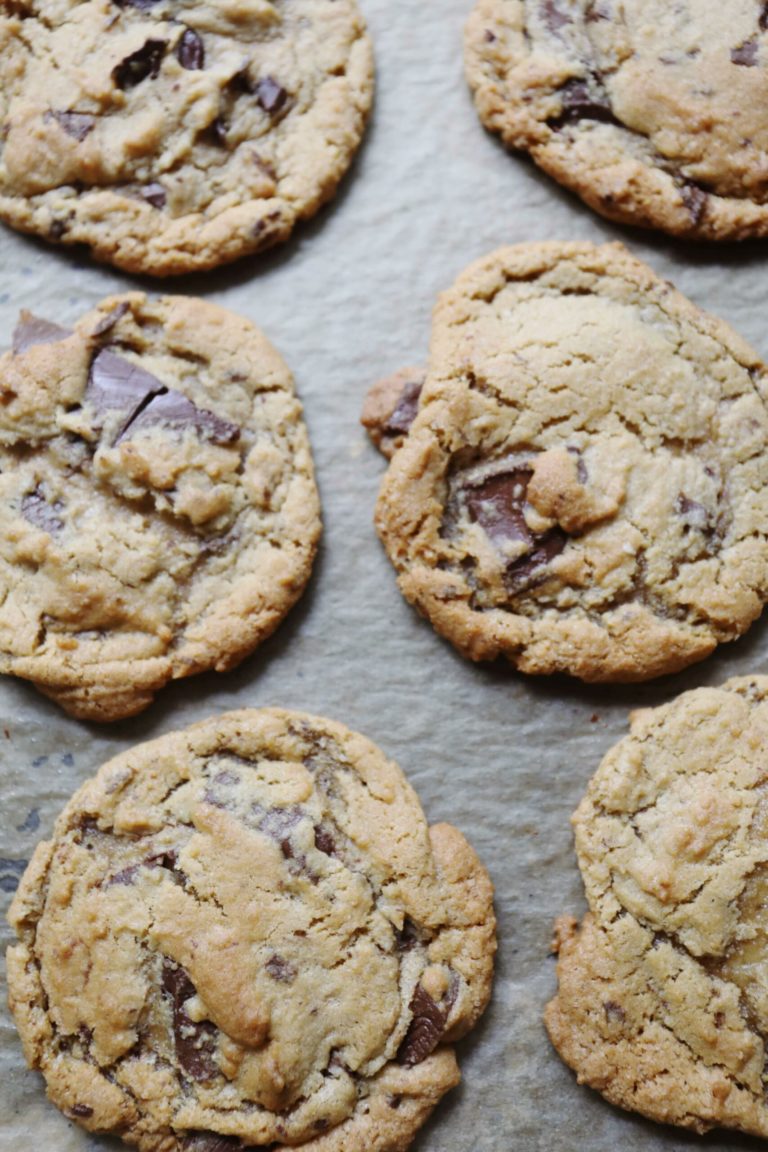 Veganske cookies - Veganske cookies med hakket chokolade