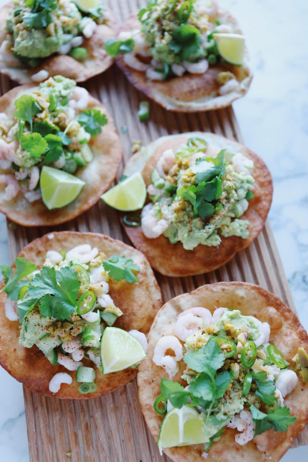 Friterede tortillas med rejer - Perfekt forret med rejer og chili