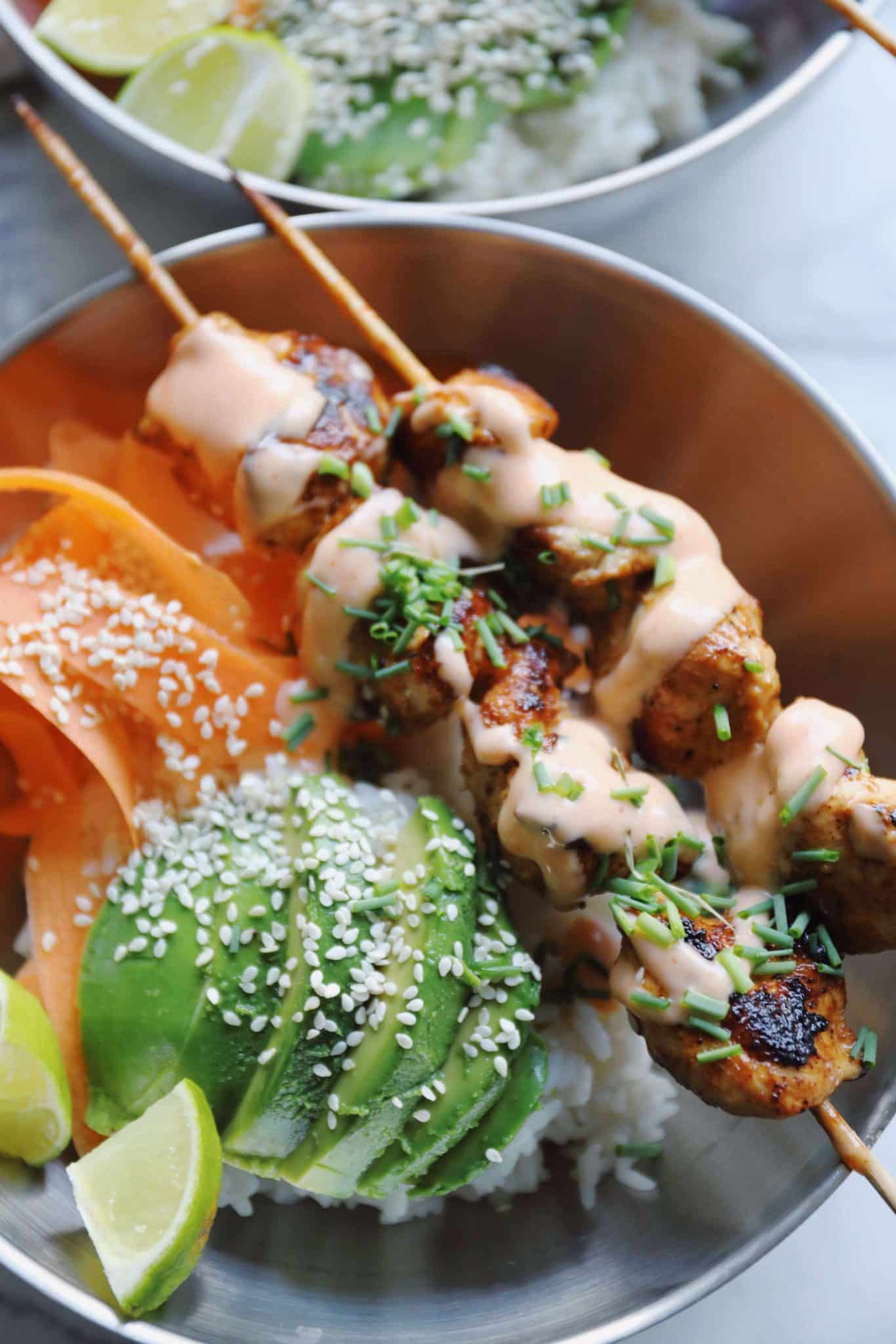 Bang bang kylling med ris - Saftig kylling med Bang bang chilimayo