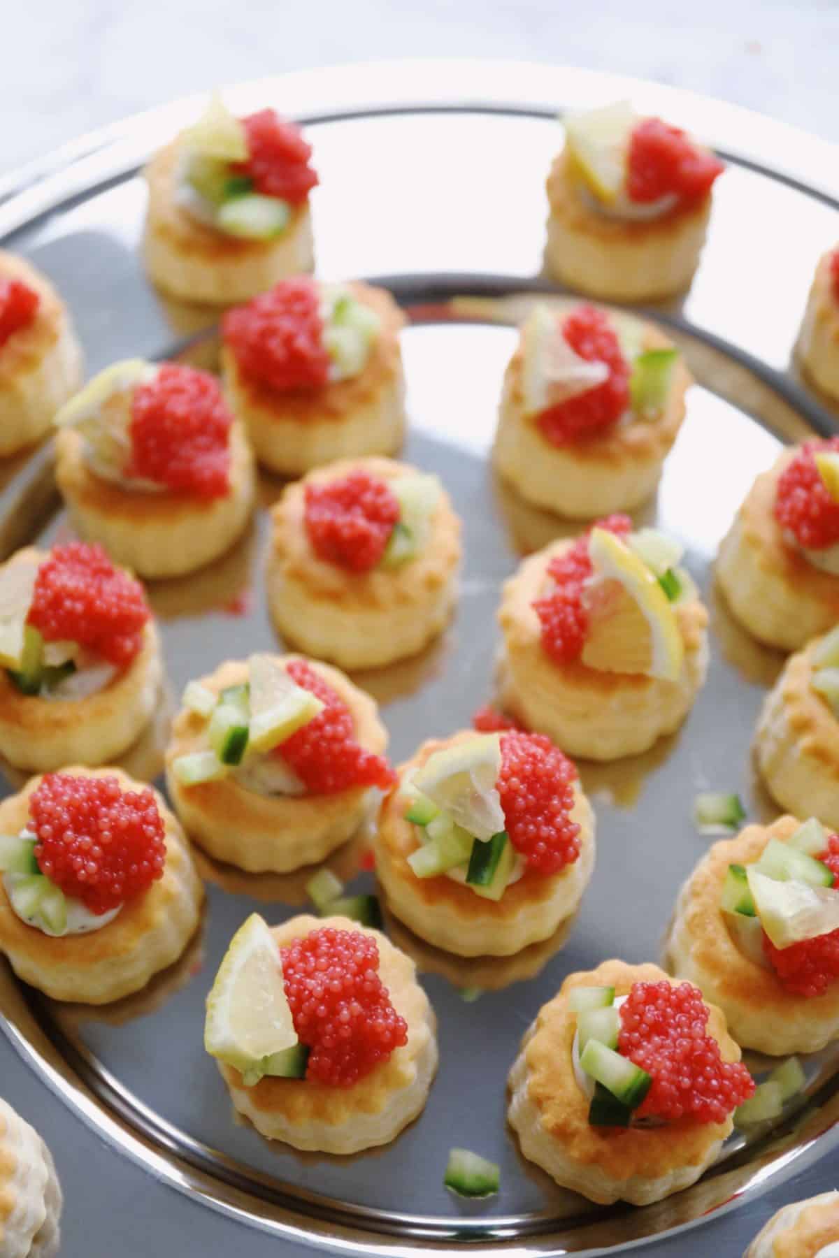 Krustader med dild og rogn - Krustader med dildcreme og rogn