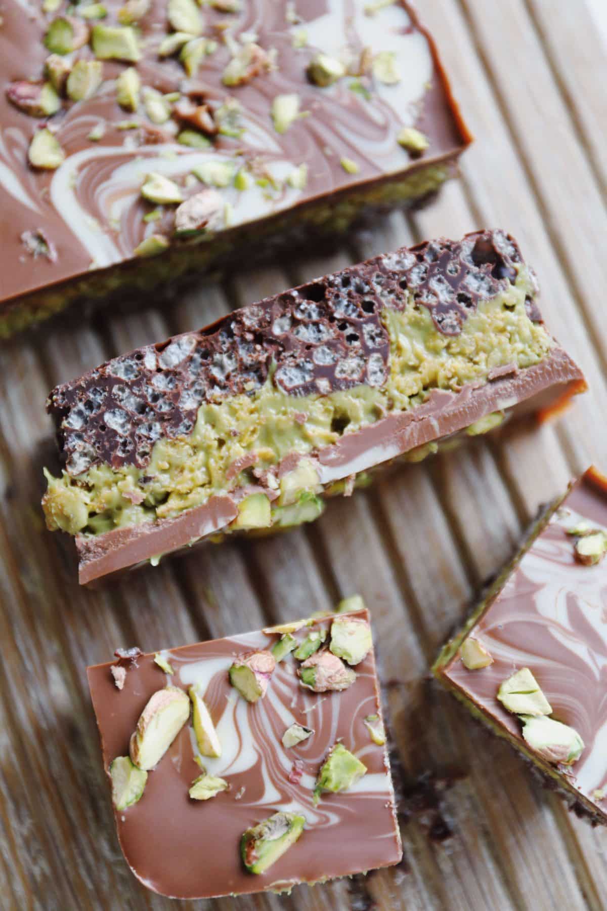 Dubai chokoladebar - Den virale Dubai Chokolade som konfekt bar