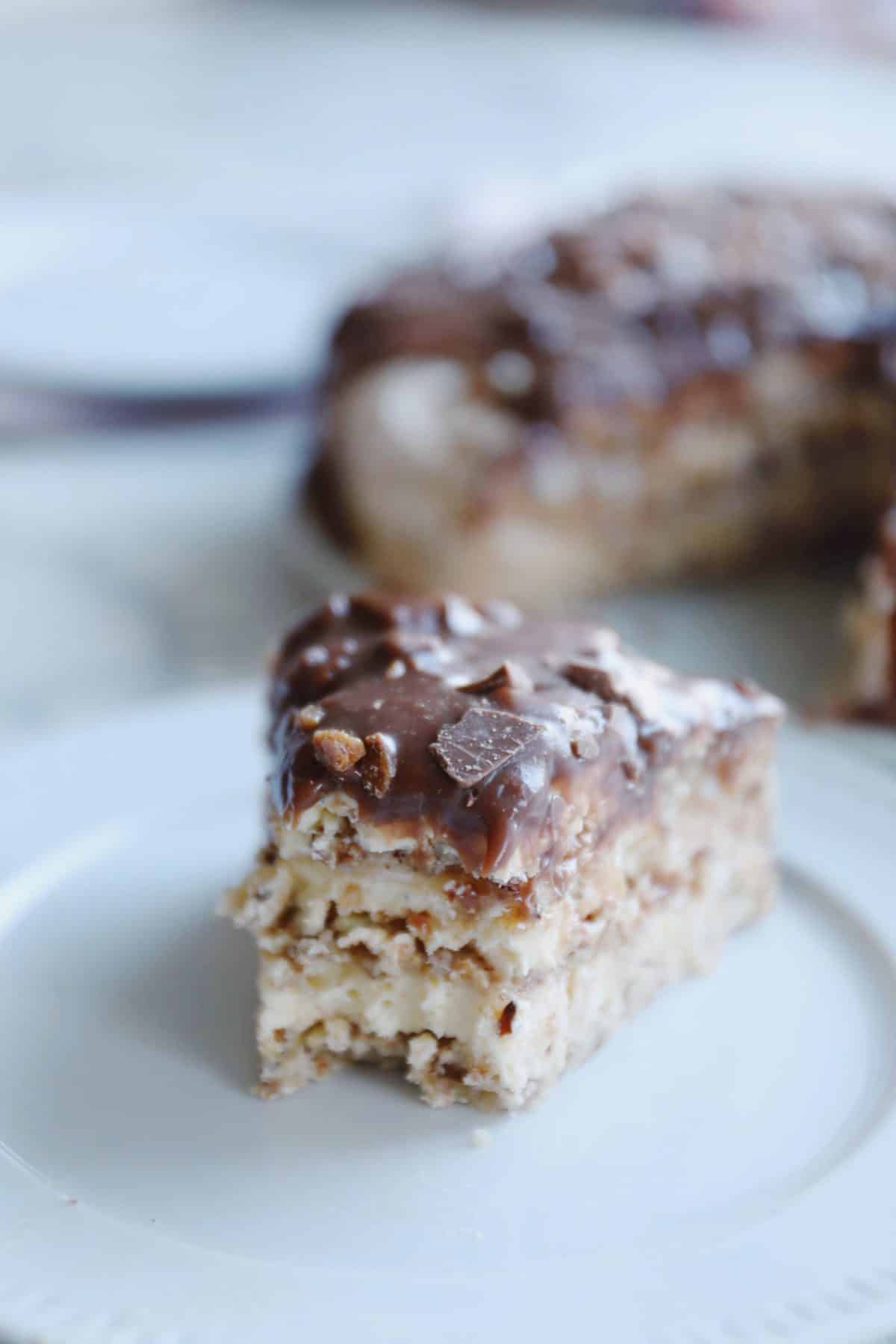 Daim Tart - Daim Cake with Almond Bases and Ganache